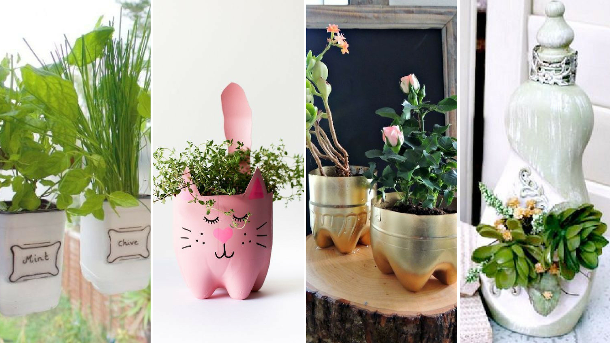 50 Ways to Reuse Plastic Bottles to Cute Planters Ideas 11 – Style Female