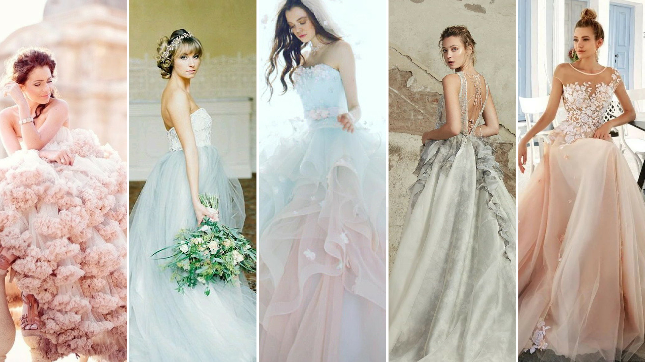 30 Soft Color Look Bridal Dresses Ideas 25 – Style Female