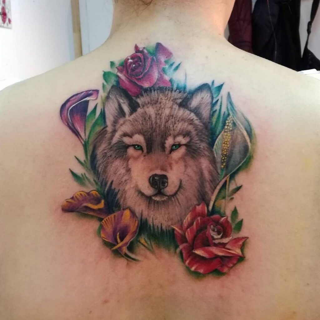 60 Beautiful Wolf Tattoos for Women Ideas 04 – Style Female