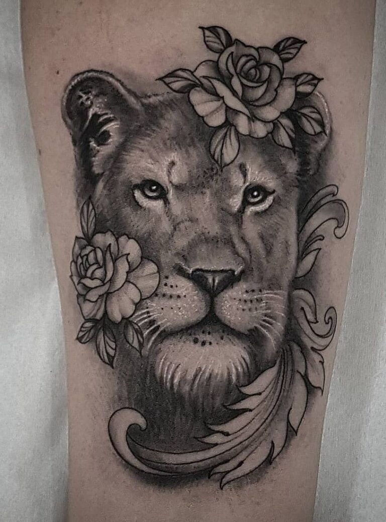 60 Stunning Lioness Tattoos for Women Ideas 17 – Style Female