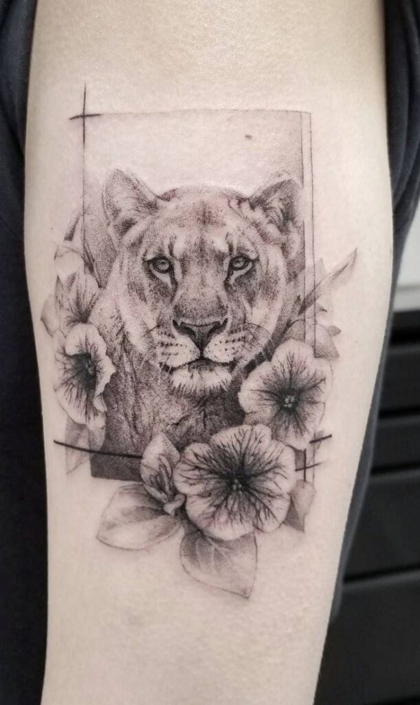 60 Stunning Lioness Tattoos for Women Ideas 19 – Style Female