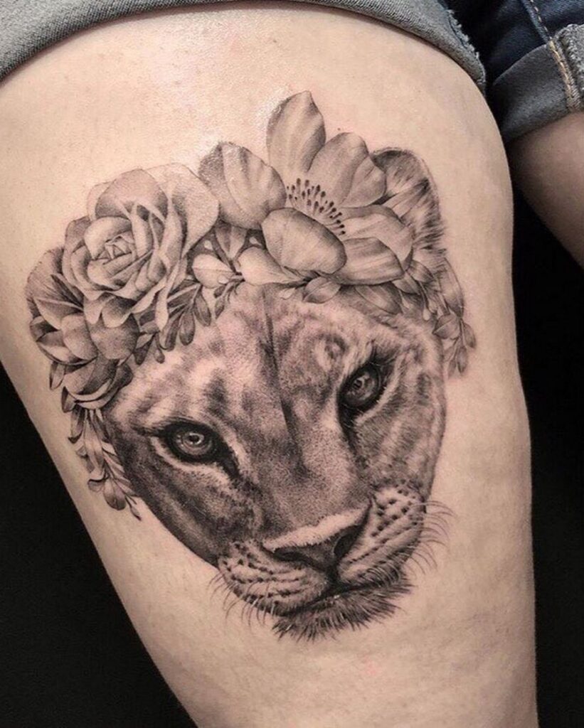 60 Stunning Lioness Tattoos for Women Ideas 60 – Style Female